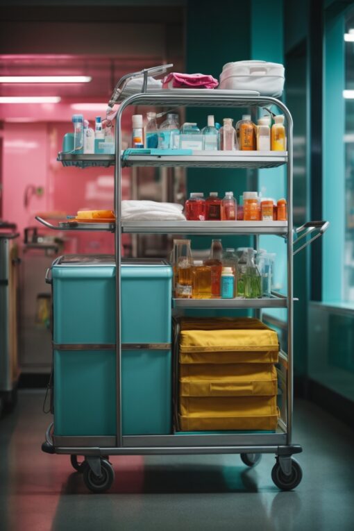 hospital trolley with drawers – QSolar System