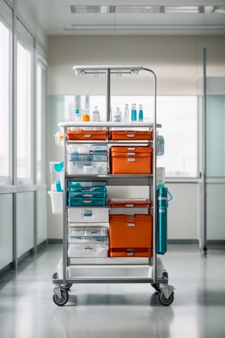 Emergency trolley imported 5 drawers f-5-1-11 – QSolar System