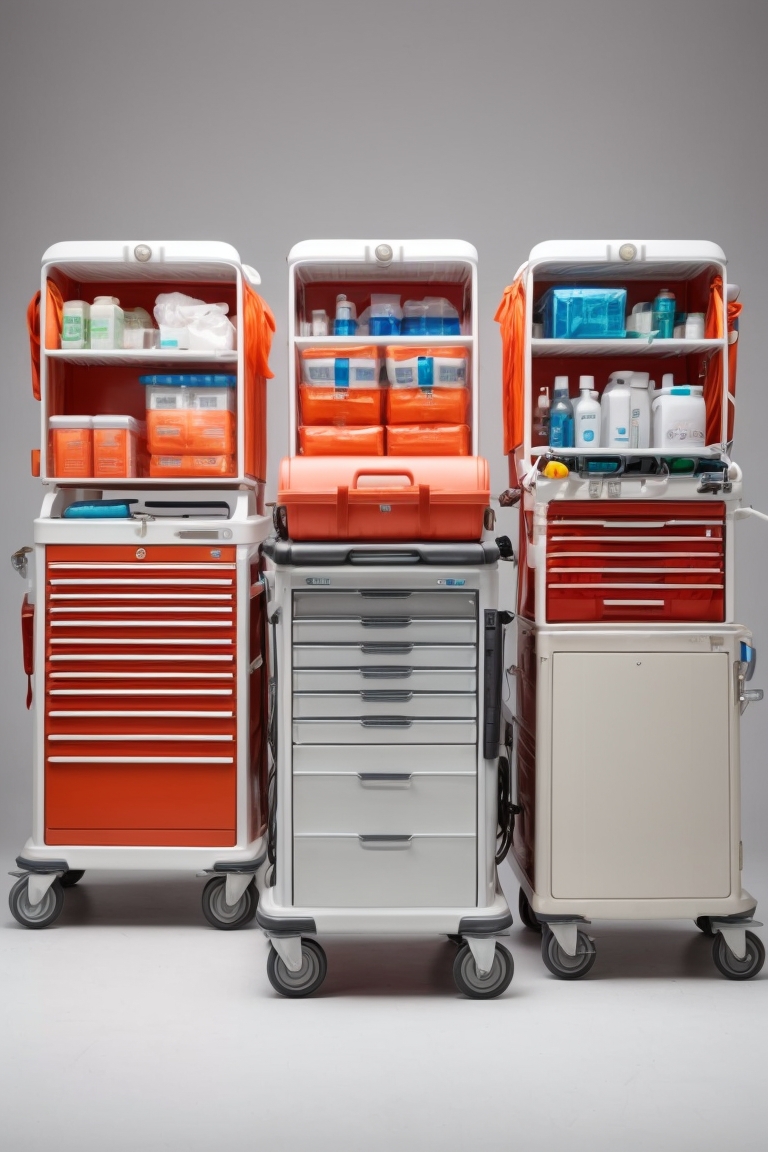 Cardiac ICU (CICU) Emergency Cart – QSolar System